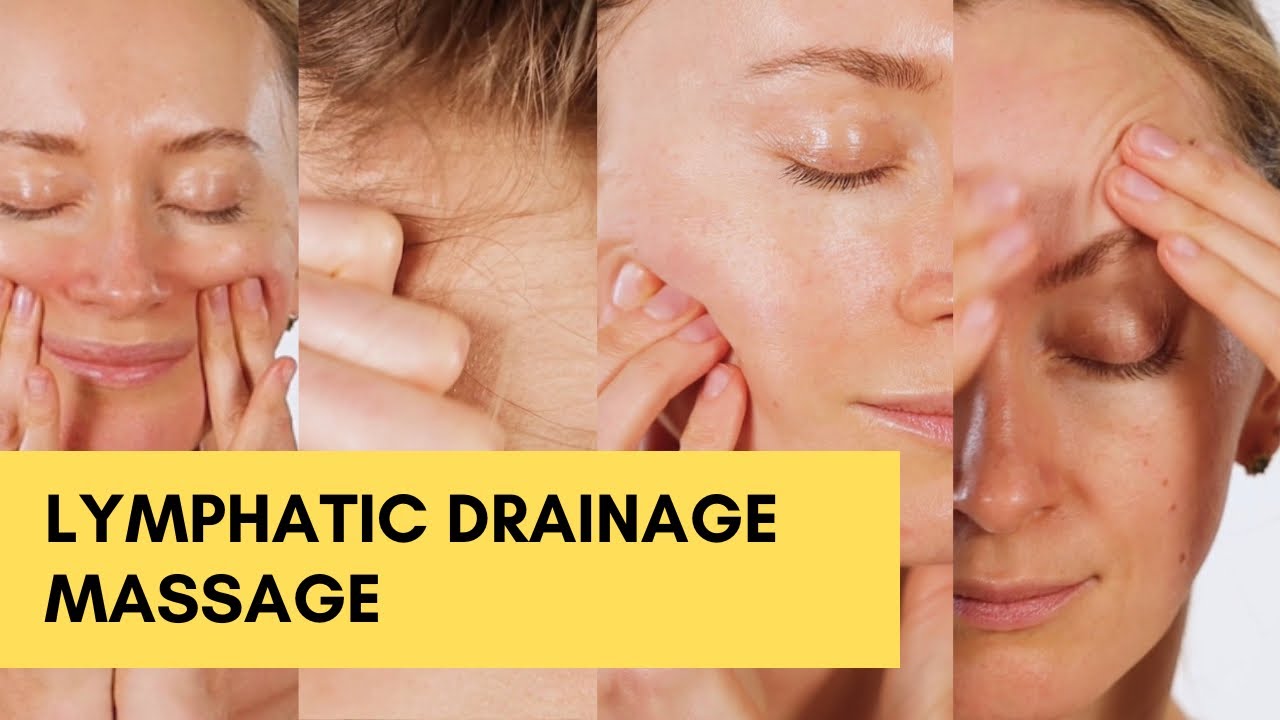 Relaxing and lymphatic drainage facial massage - YouTube