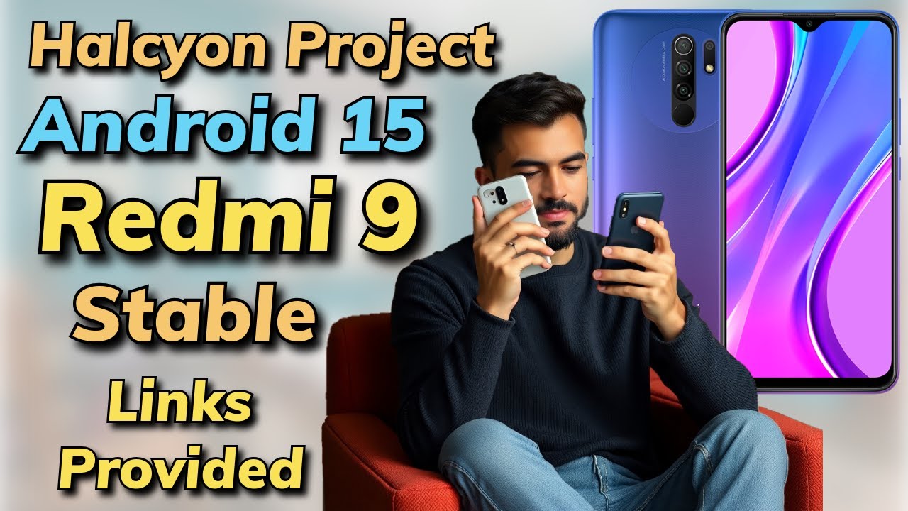 Install Halcyon Project Android 15 ON Redmi 9 lancelot - YouTube