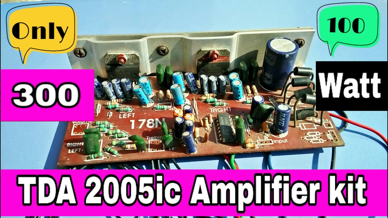 TDA 2005ic Audio board Review | TDA 2005ic Amplifier kit full ...