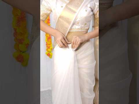 💁‍♀️ SOUTH INDIAN SAREE DRAPING STEPS|#saree_draping_guide #fashion