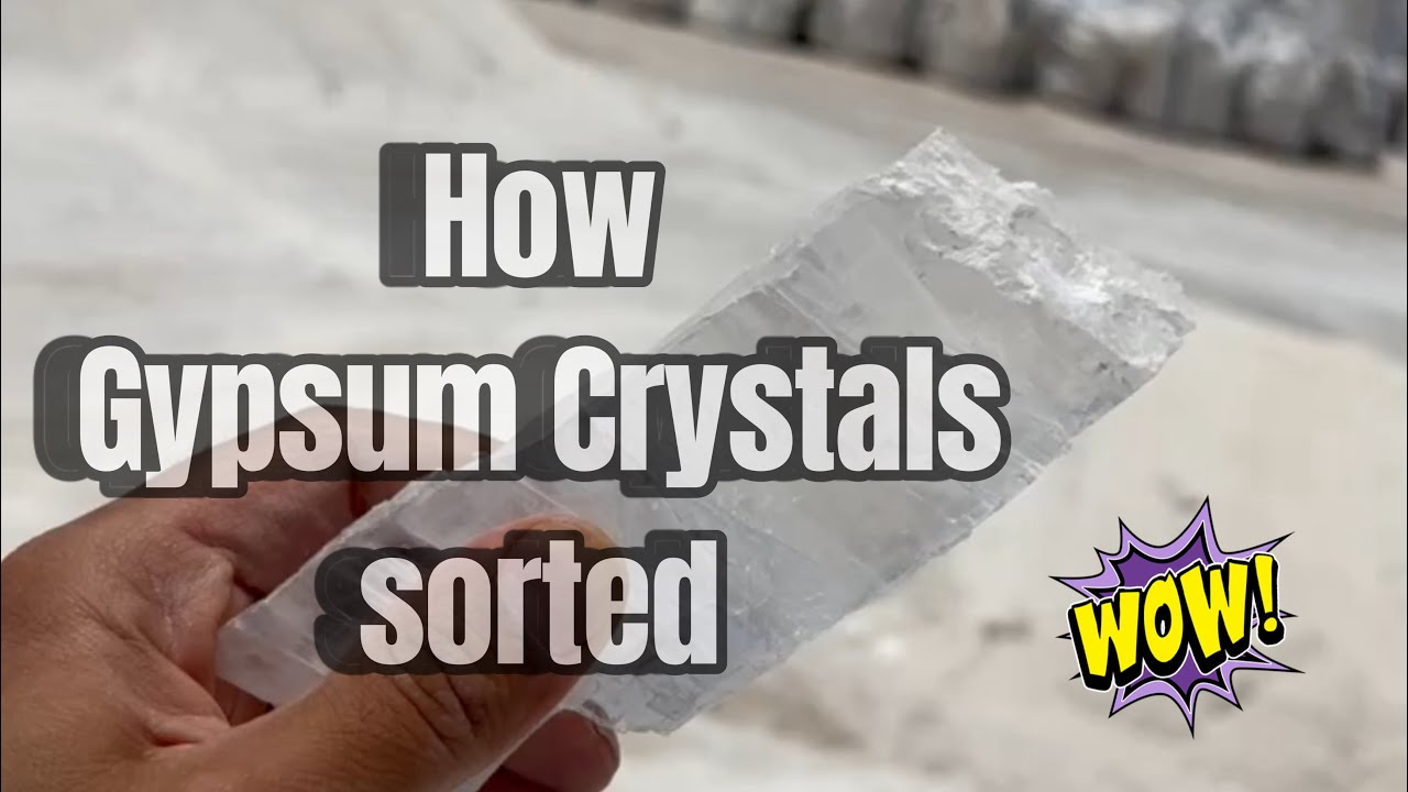 Want to know how Gypsum Crystals are sorted? watch this... - YouTube