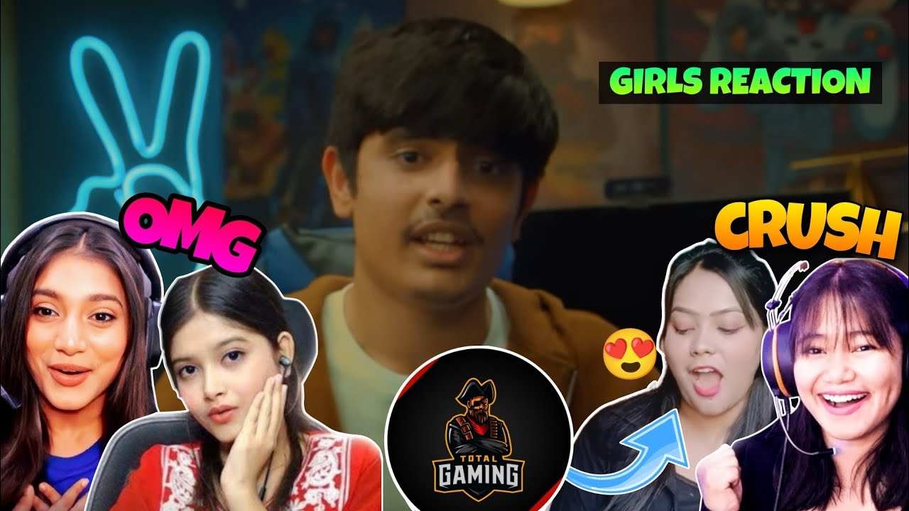 ALL GIRLS YOUTUBER REACTION ON AJJUBHAI FACE REVEAL 🤩 || TOTAL GAMING ...
