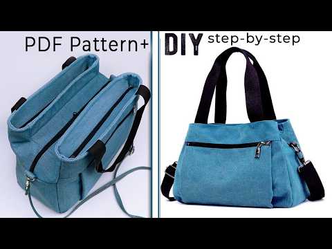 Kendin Yap Üç Bölmeli Kot Çanta Popüler Tasarım✨ PDF Kalıp ve Eğitim Videosu
