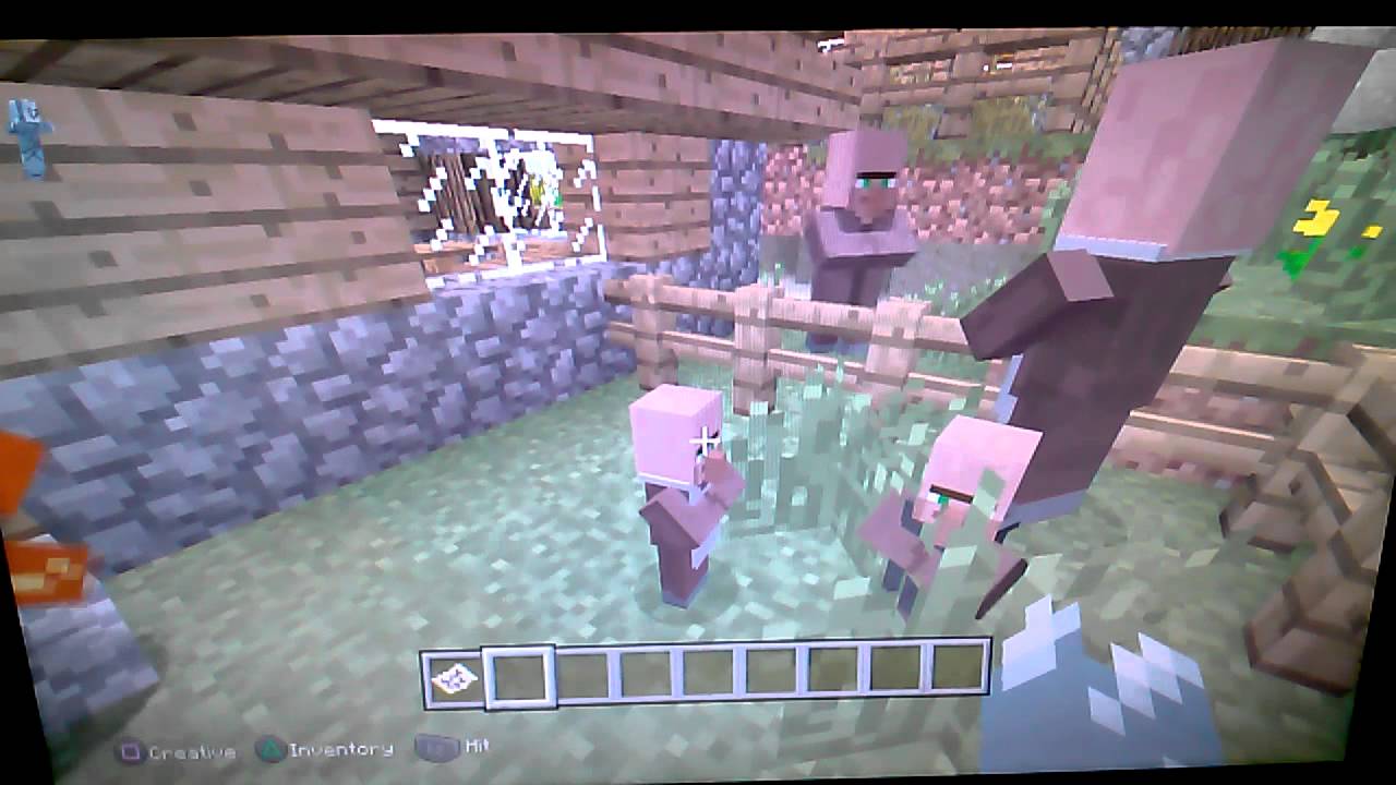 Minecraft PS3 edition: Villager Babies - YouTube
