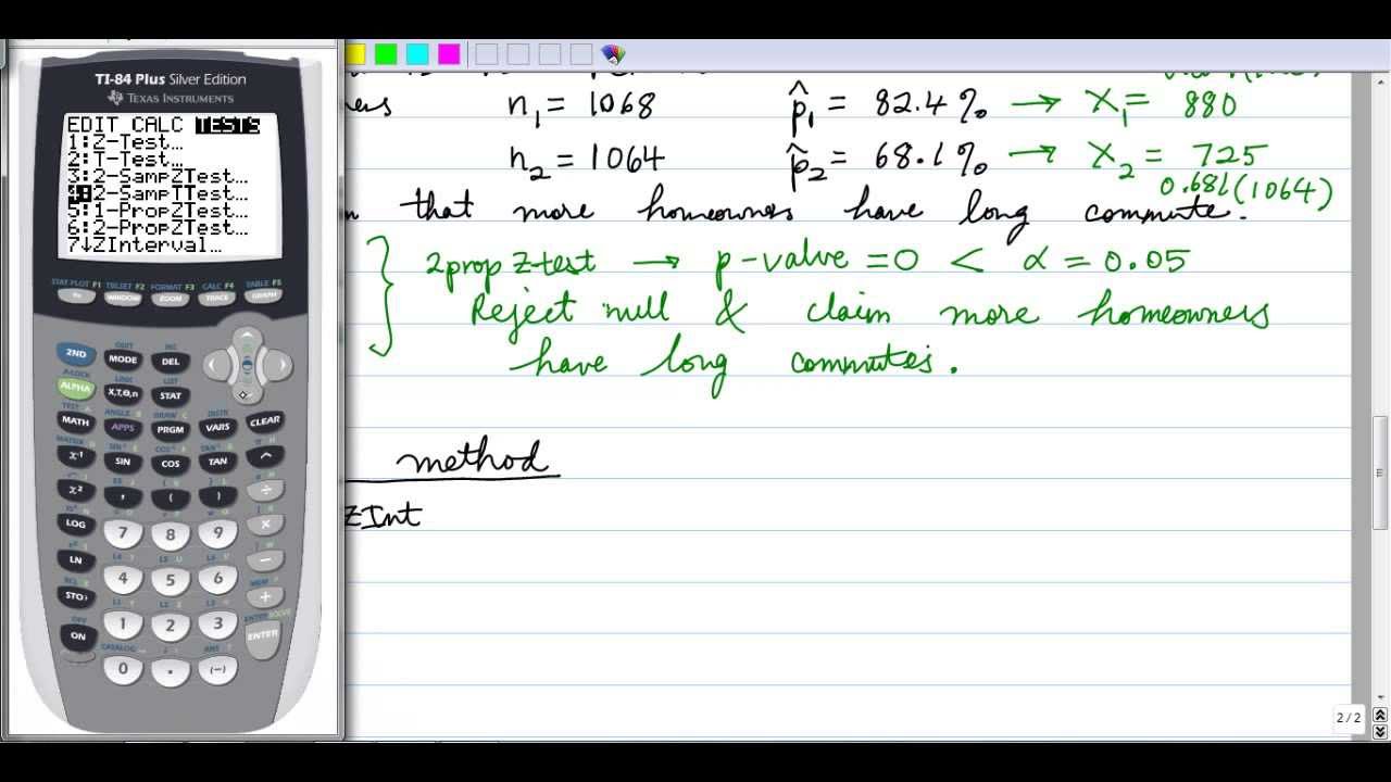 Stats Ch9 Inferences about Two Proportions - YouTube
