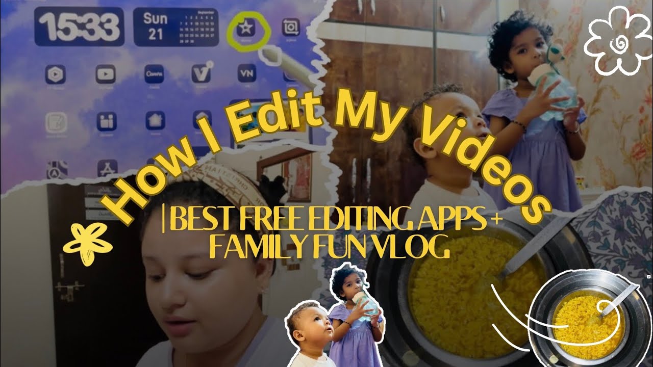 How I Edit My Videos 📱 | Best Free Editing Apps + Family Fun Vlog - YouTube