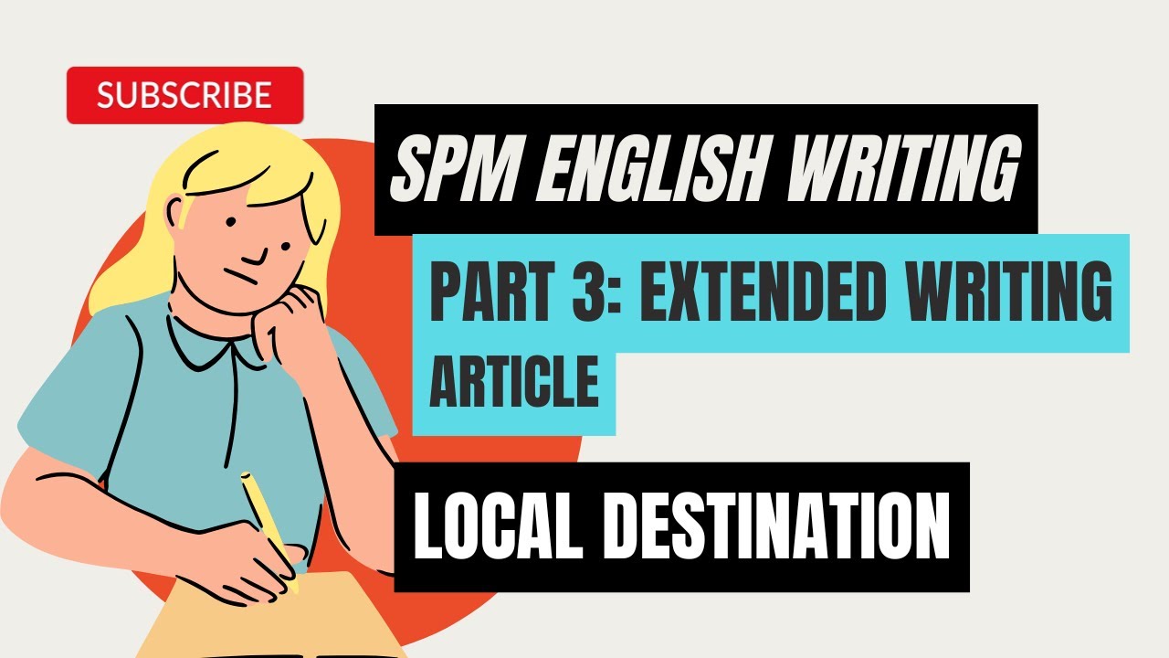 SPM 2024 English Writing // Question 3 - Article - YouTube