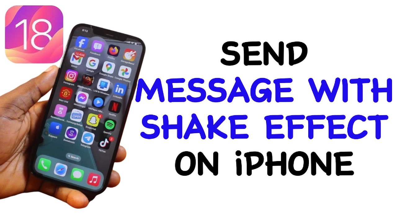 How to Send Message With Shake Effect on iPhone iOS 18 - YouTube