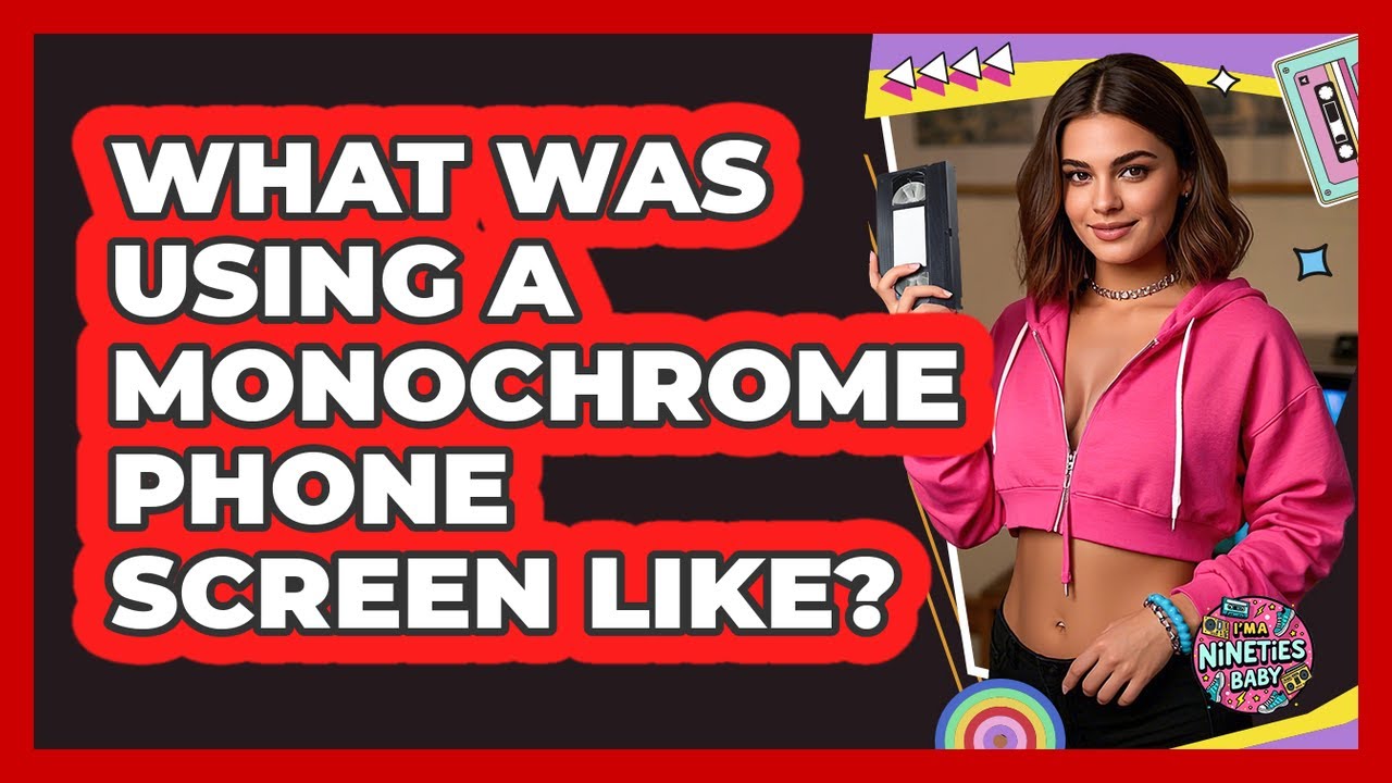 What Was Using A Monochrome Phone Screen Like? - YouTube