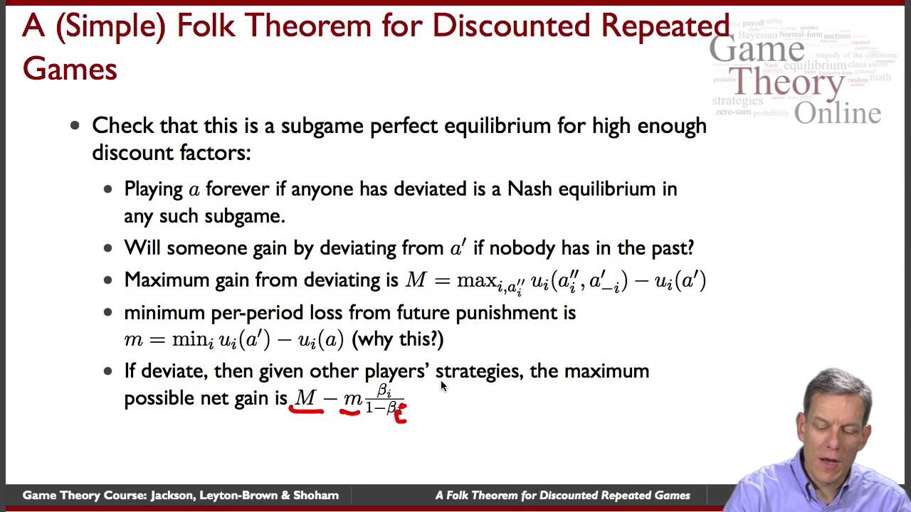 GTO 5 07 A Folk Theorem for Discounted Repeated Games - YouTube