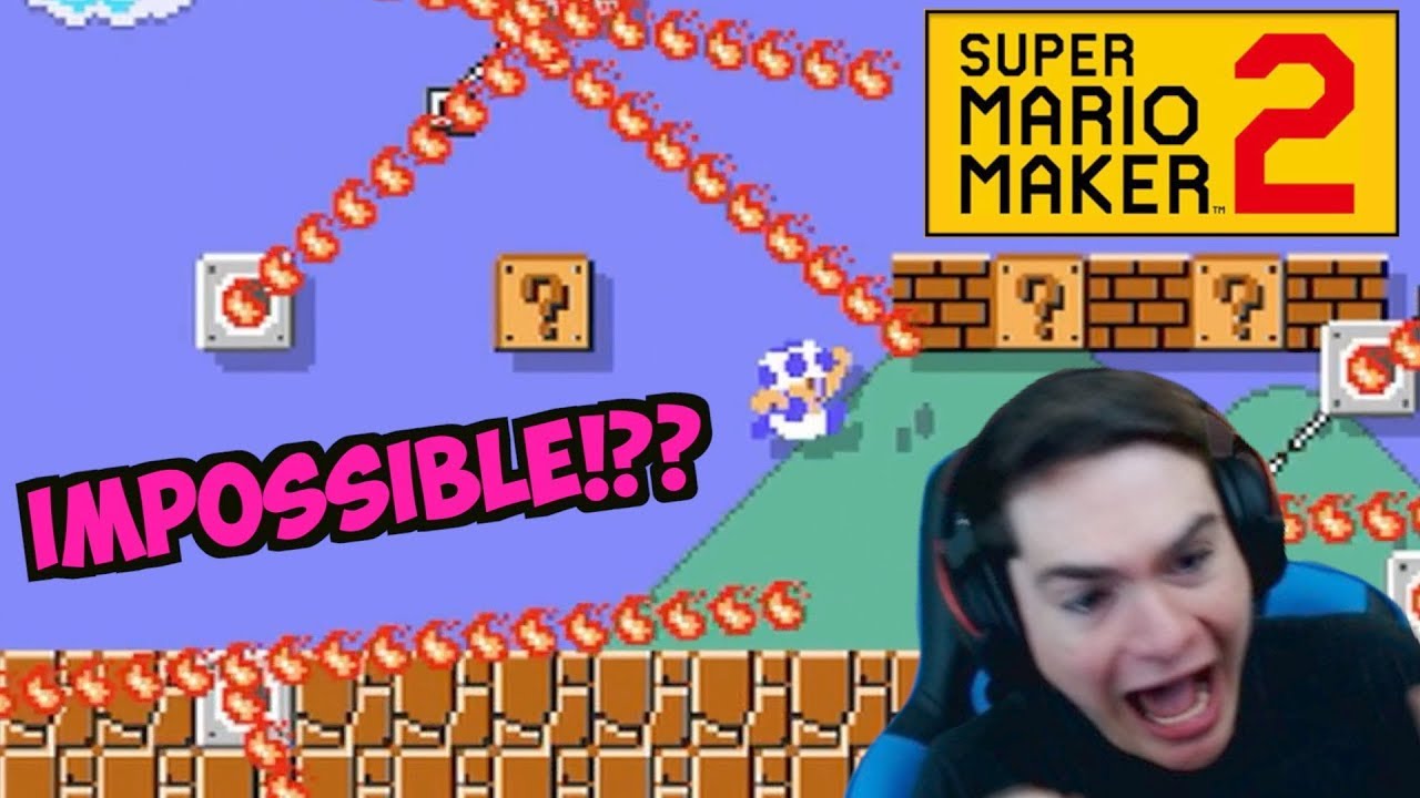 TRYING THE HARDEST SMM2 LEVEL!? | [MARIO MAKER 2 EXPERT NO SKIP] #2 ...