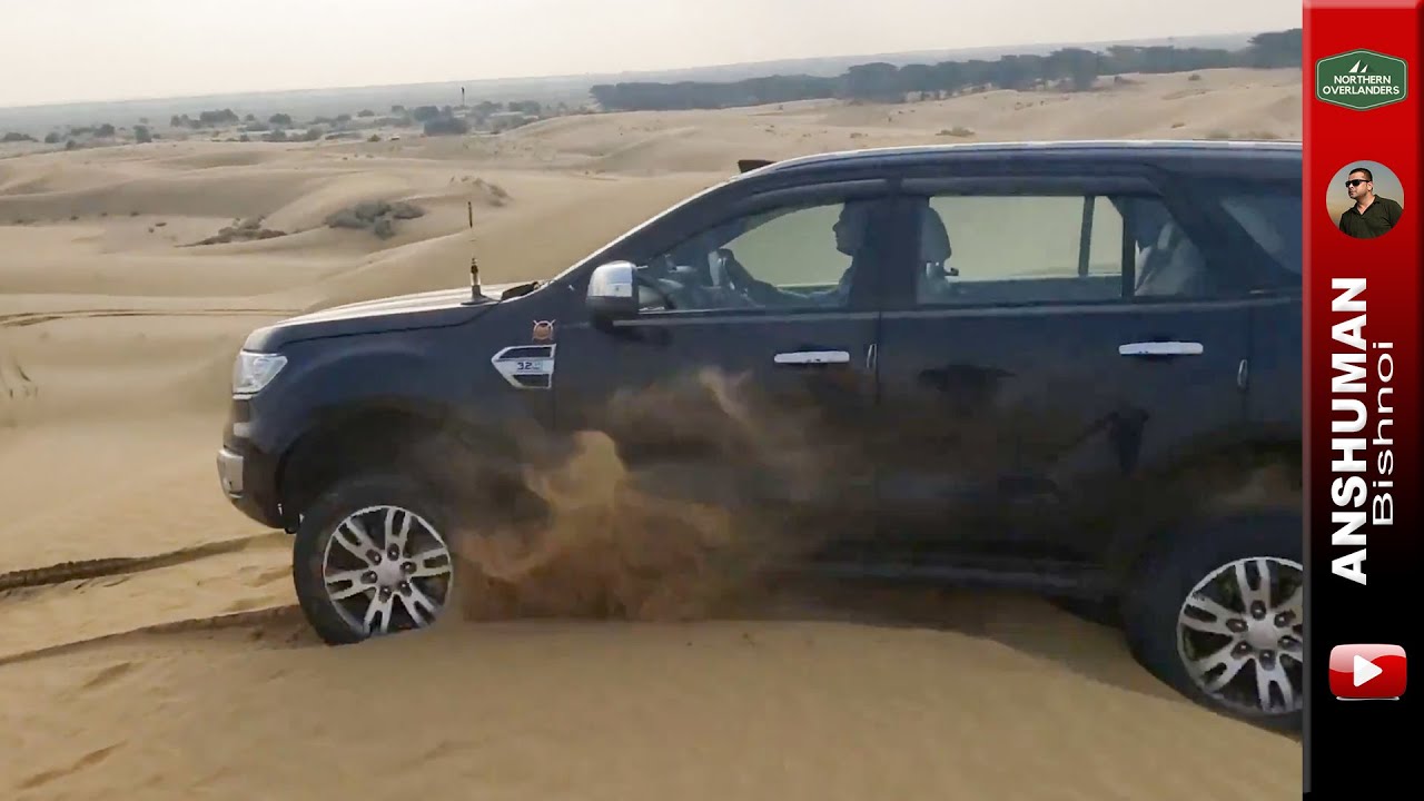 Desert driving with Ford Endeavour, Toyota Fortuner, Isuzu V-Cross ...