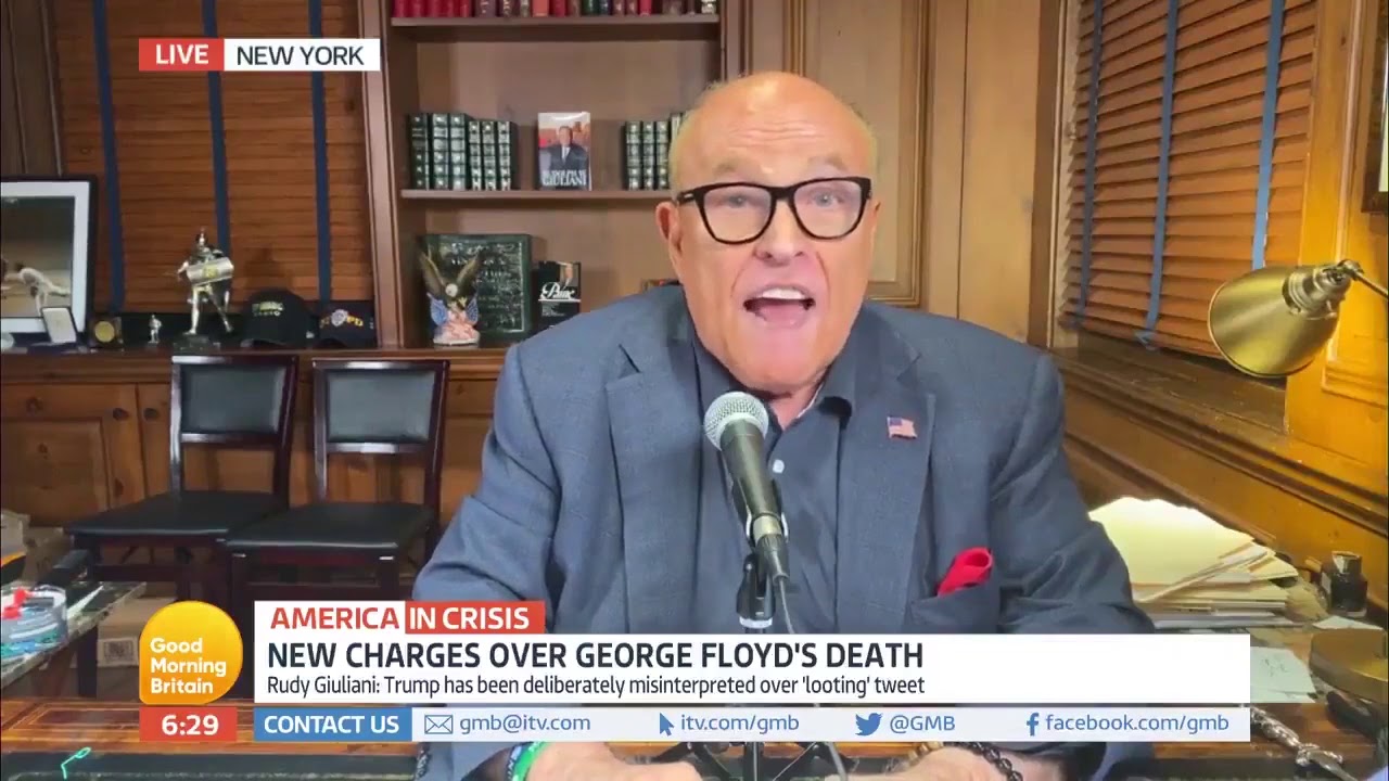 Piers Morgan and Rudi Giuliani clash over support for Trump live on GMB ...