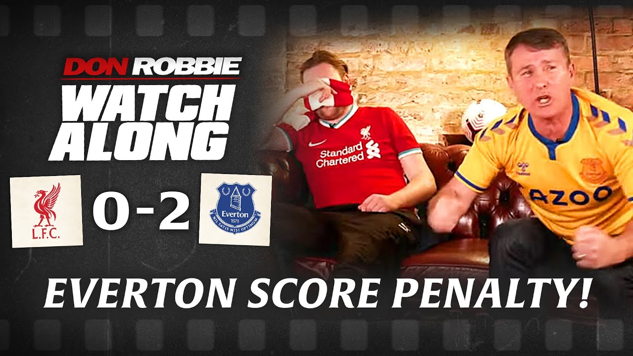 Everton SCORE PENALTY! SpeedoMick Dances In SPEEDO'S | Liverpool 0-2 ...