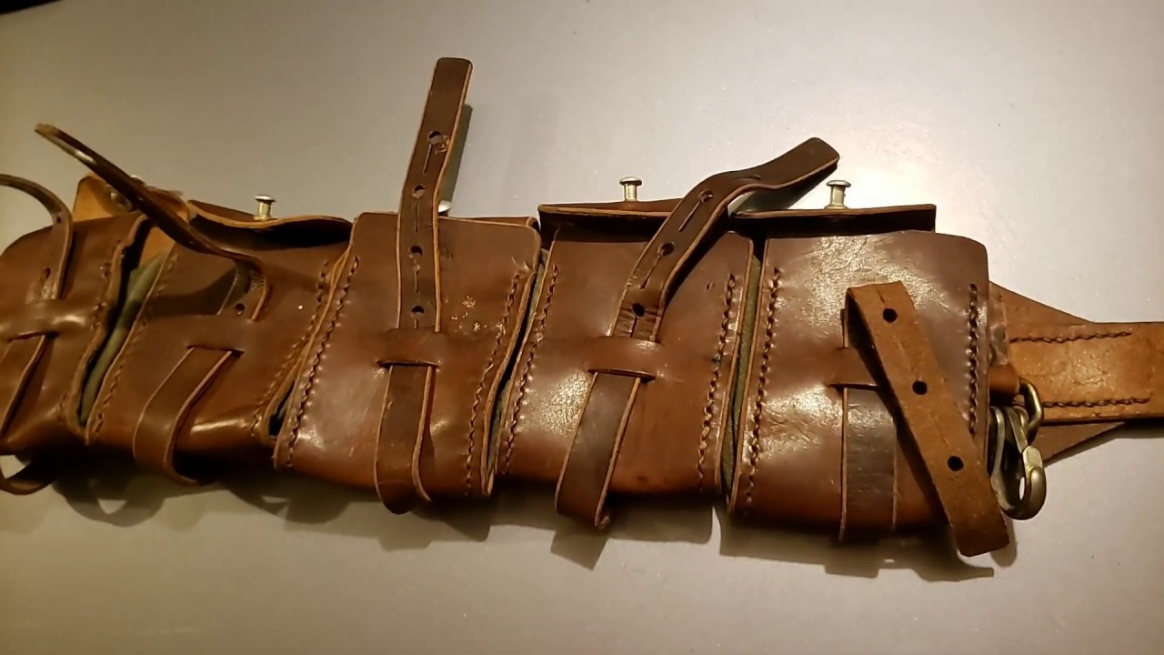 Swedish Army Surplus Bandolier. M10 (m1896) Mauser, 5-pocket, bandolier ...