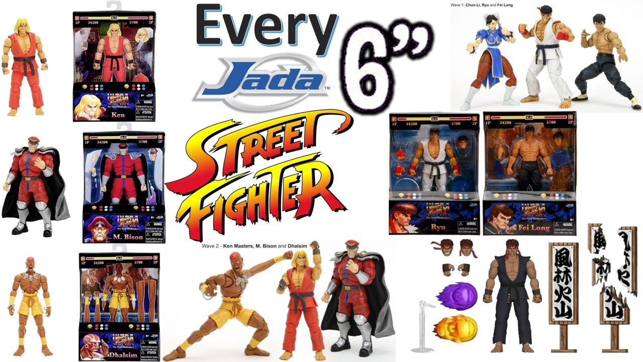 Every Jada Toys Street Fighter Comparison List - YouTube