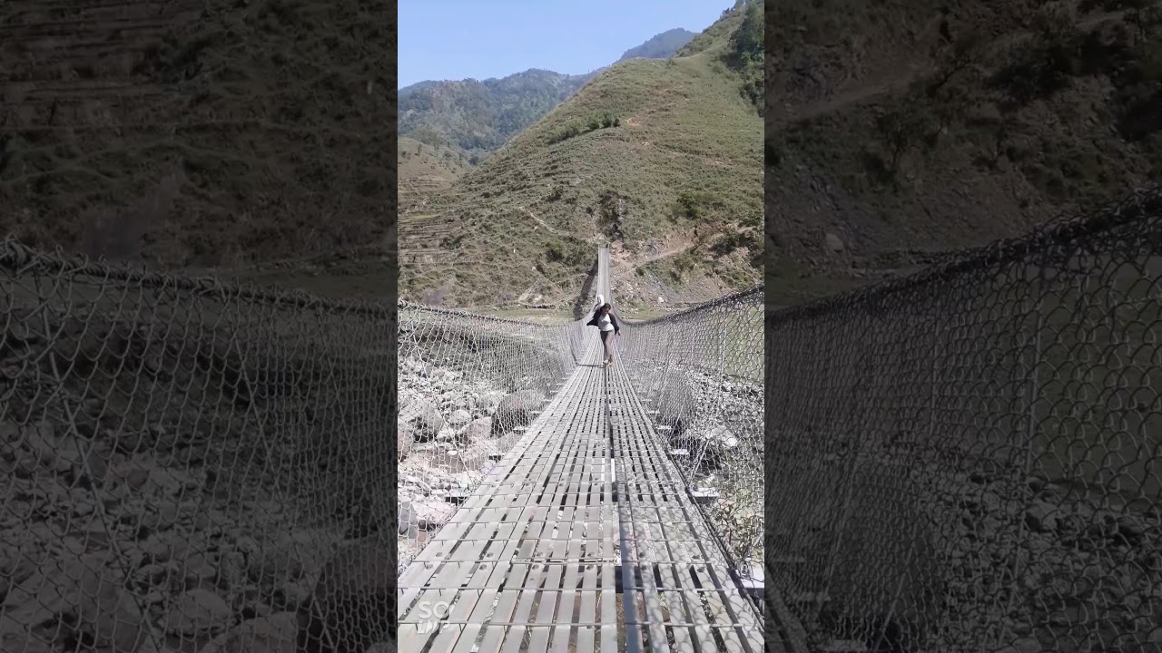 Nepal bridge beauty - YouTube