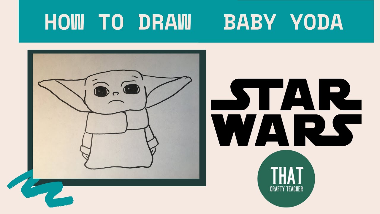 How To Draw Baby Yoda from Star Wars - YouTube