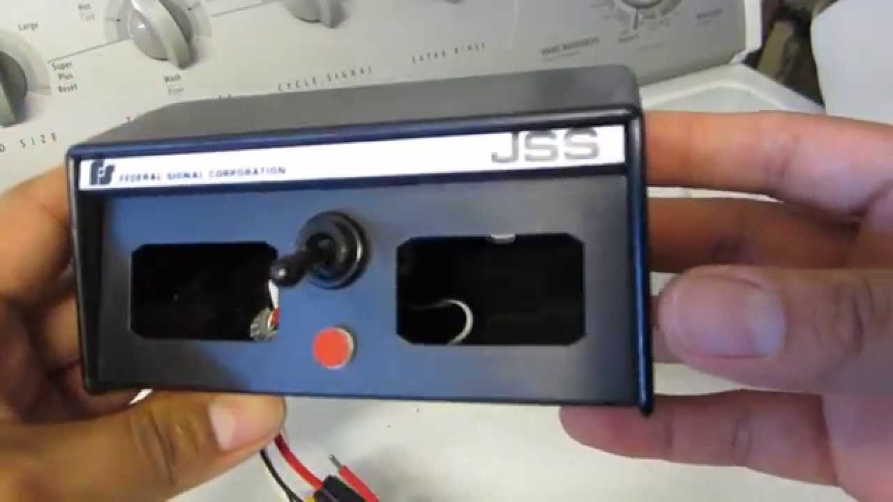 FEDERAL SIGNAL JETSONIC JSS* SWITCH BOX FHP SSP MUSTANG - YouTube