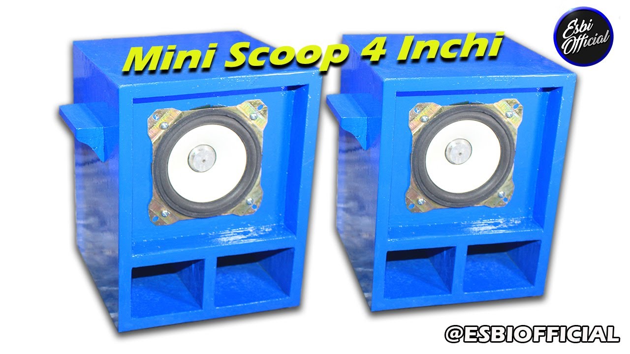 Mini Scoop 4 inchi Speaker Box - Menggunakan Speaker Woofer Polytron ...