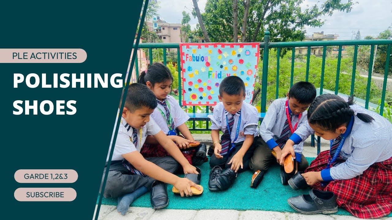 PLE Activities || Shoe Polishing || Shoe Wearing || #edengarden # ...