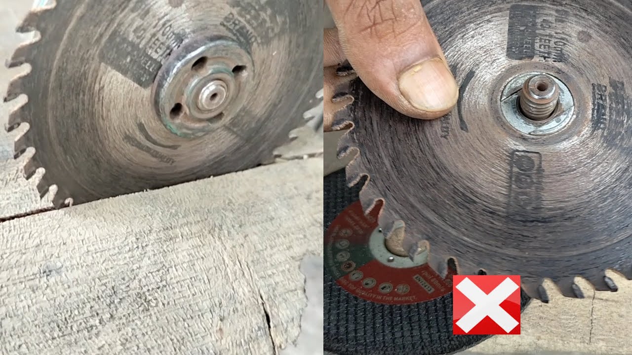 Cut wood with an angle grinder saw blade,how to wood cutting at home ...