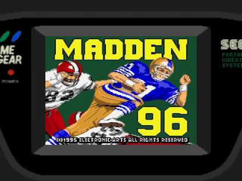 Game Gear - Madden 96 Intro - YouTube