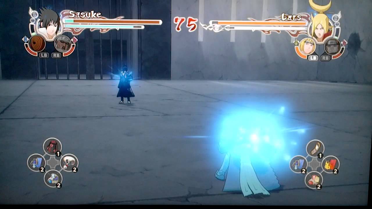 Naruto Ultimate Storm 2 Sasuke Vs Lars - YouTube