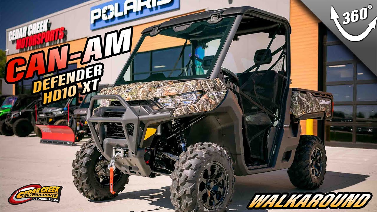 Walkaround | 2024 Can-Am® Defender XT HD10 Wildland Camo - YouTube