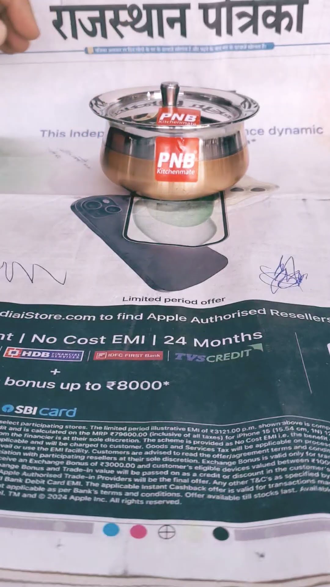 Stainless steel serving mini handi copper bottom - YouTube