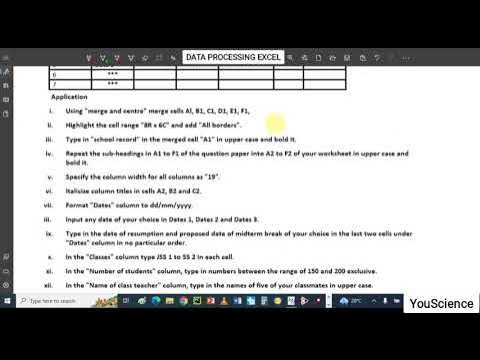 NECO 2023 #DATA #PROCESSING #practical USING MS ACCESS 2 - YouTube