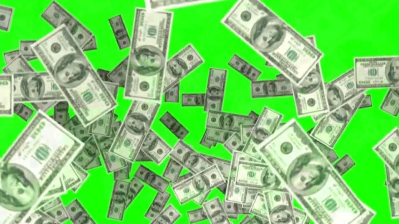 Green Screen Euro Banknotes Money Rain Chroma Key 4K - YouTube