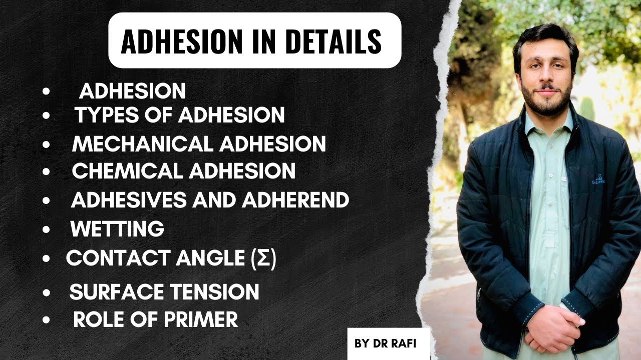 Adhesion Simplified: A Must-Watch Lecture for Concepts of Adhesion ...