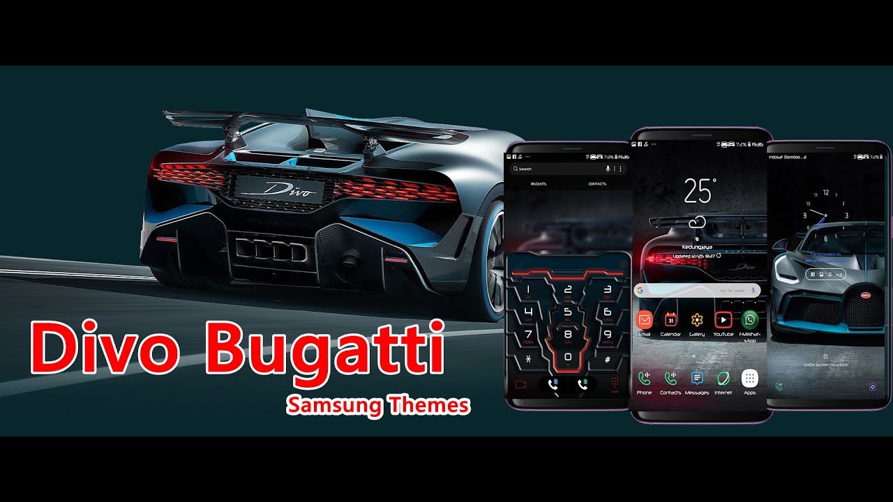 Divo Bugatti Samsung Themes apk | Free Font Android Oreo & Nougat - YouTube
