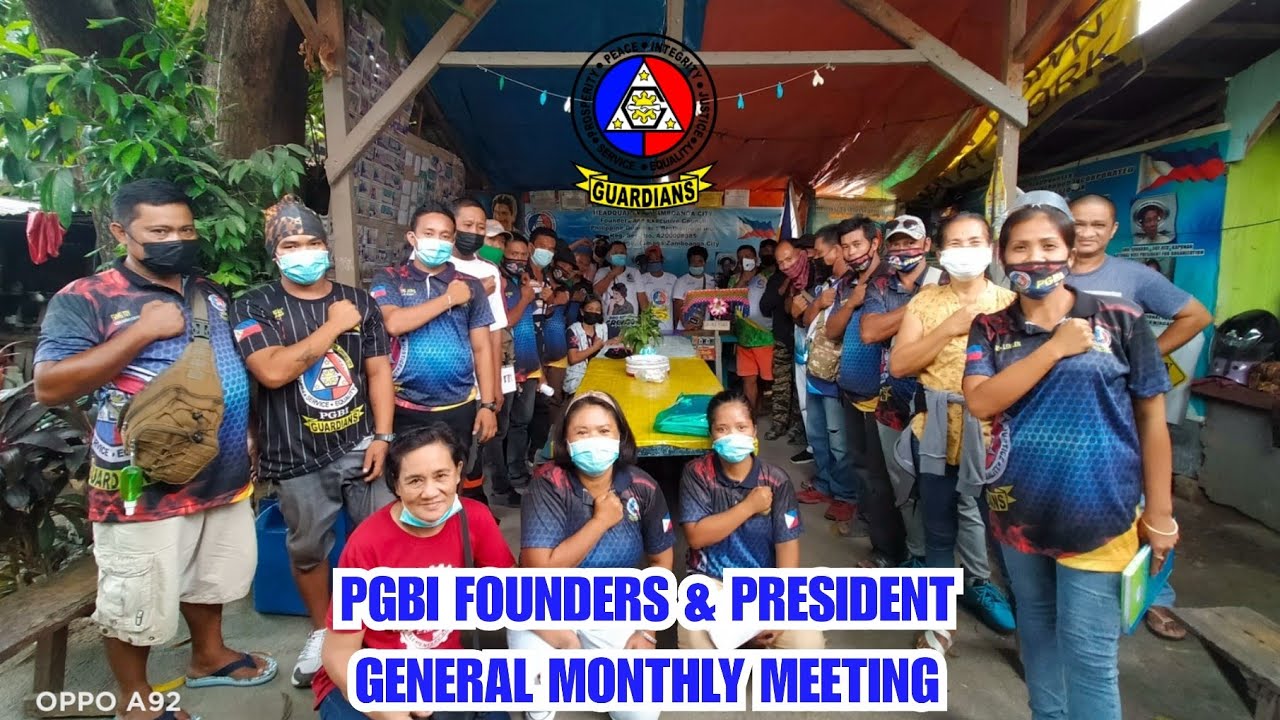 PGBI Founders & President | General Monthly Meeting at Provincial ...