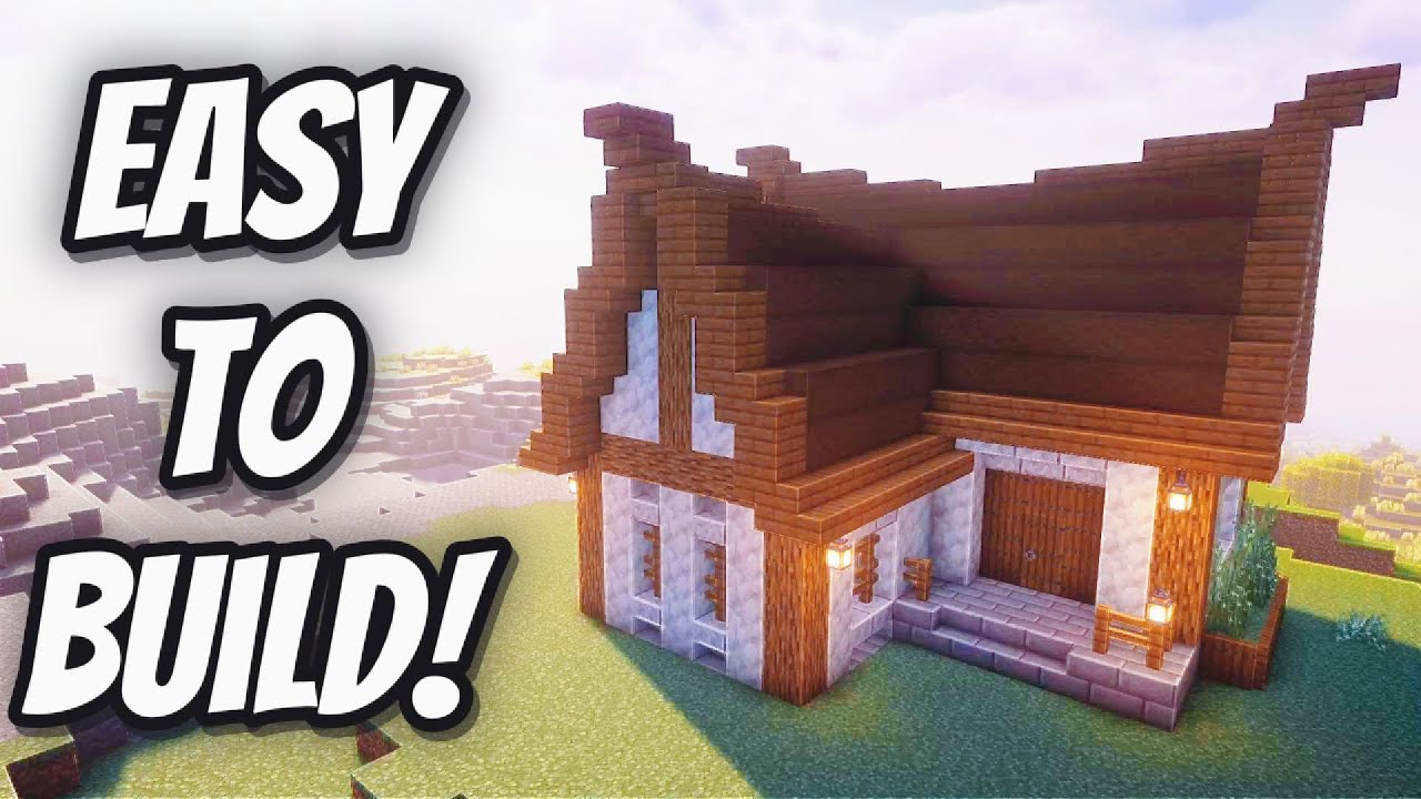 Easy Minecraft Medieval House Tutorial for Beginners! - YouTube