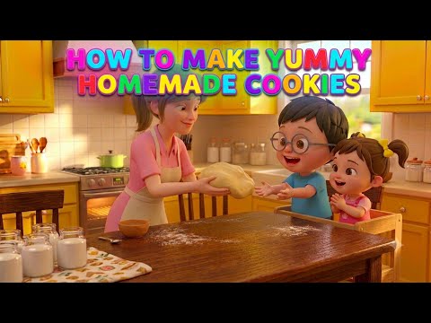 Mom Teach To kids How to bake Yummy Homemade Cokies|Toons Tv Nursery rhymes &kidz song 