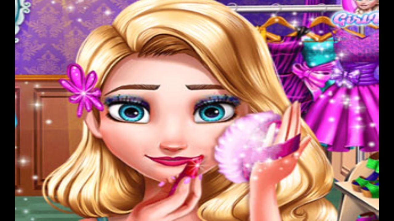 Elsa Prom Makeup - Games for Kids - Modern makeup and a chic dress ...