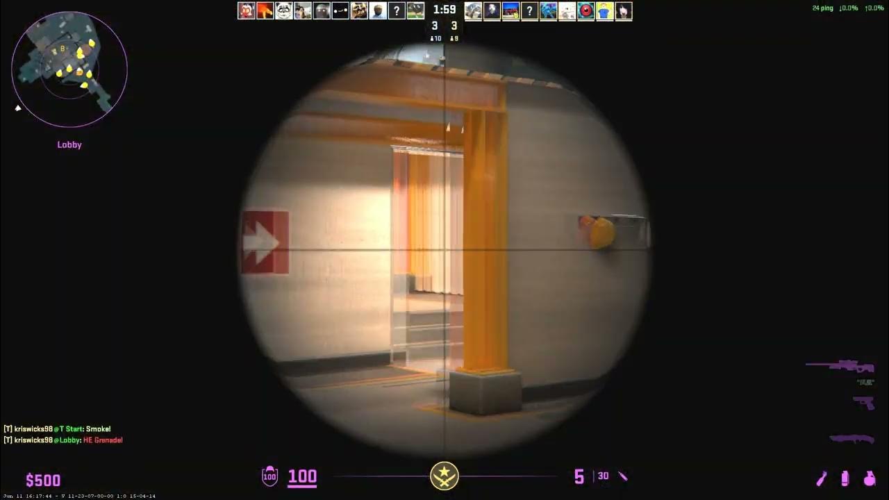 [CSGO] Double Kill Wallbang Headshot - YouTube