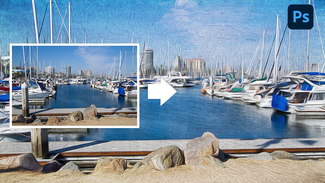 How to Create an Easy Oil Paint Effect in Photoshop - YouTube