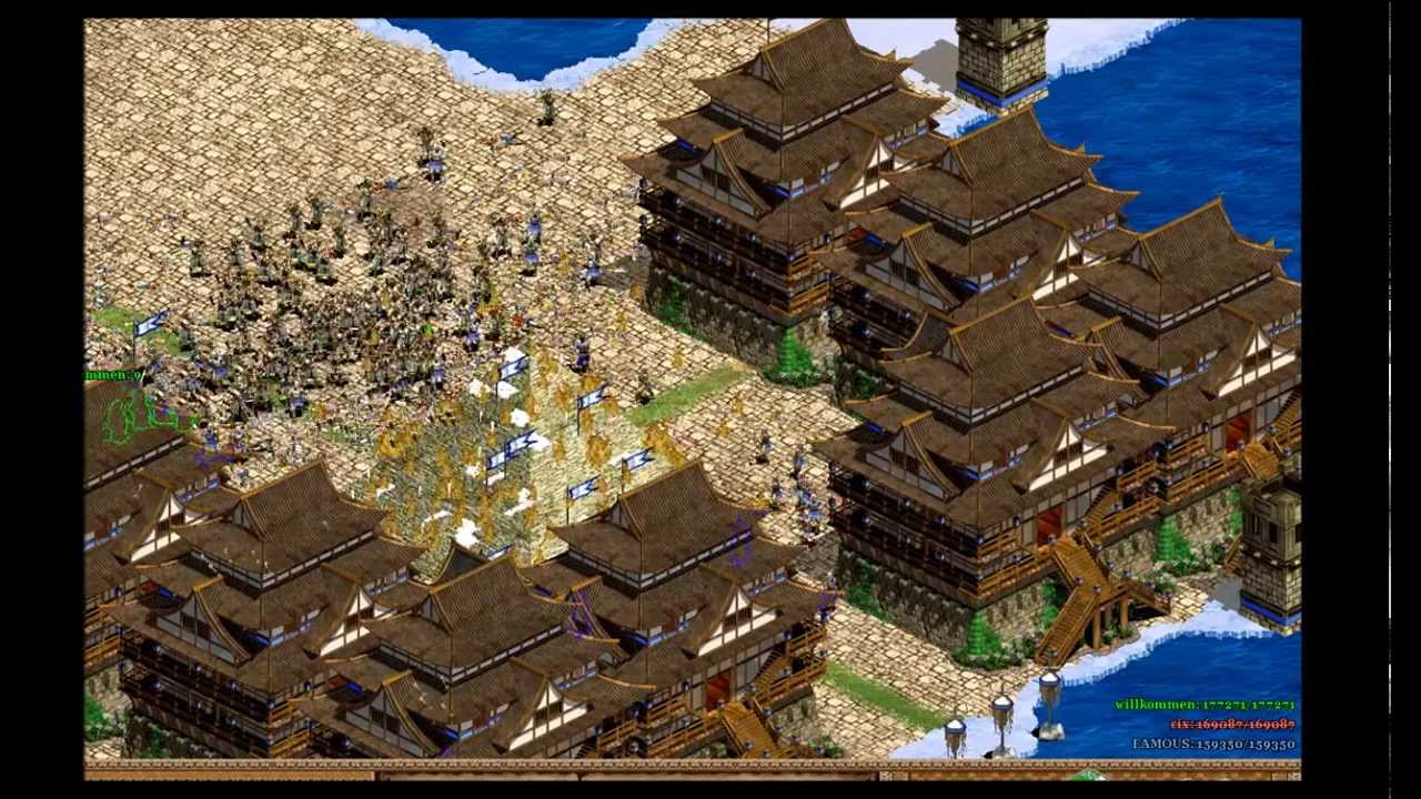 Age of empires 2-rambit castle blood-spanish vs japanese vs celts - YouTube
