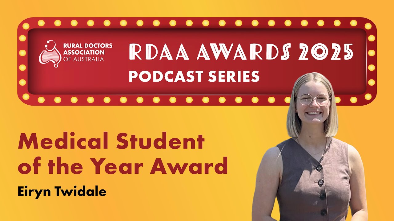 Eiryn Twidale - RDAA Medical Student of the Year 2025 - YouTube