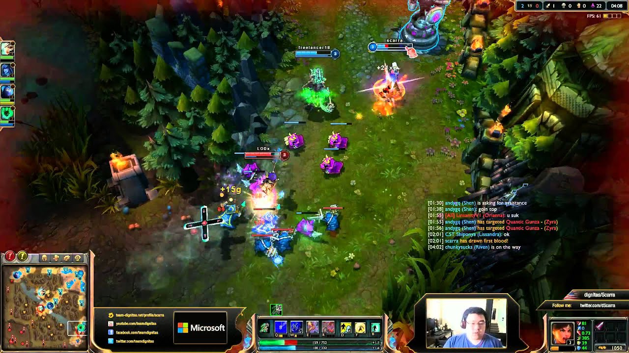 Scarra's stream. Somewhere in diamond 1. I slept for so long... Using ...