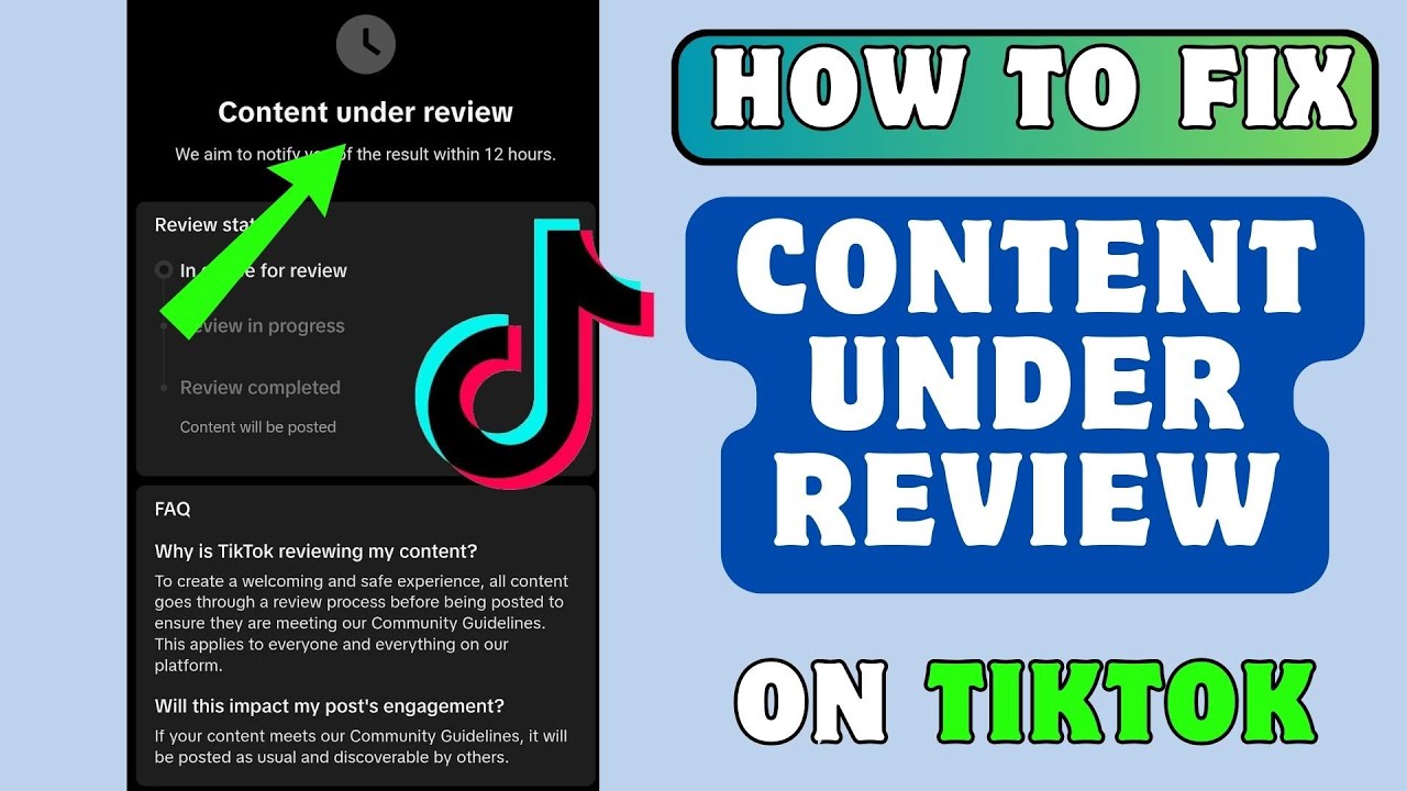 How to Fix Content Under Review on TikTok | Solve Video Under Review ...