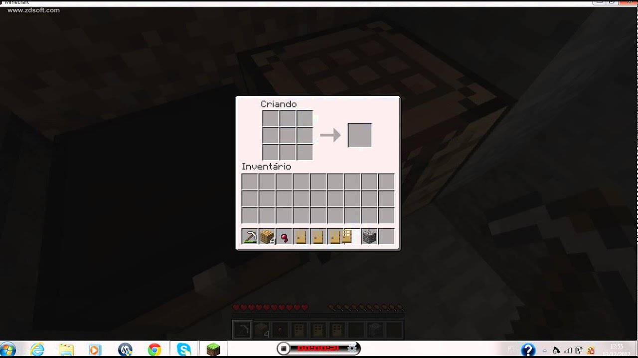 COMO CRIAR PORTA EM MINECRAFT - YouTube