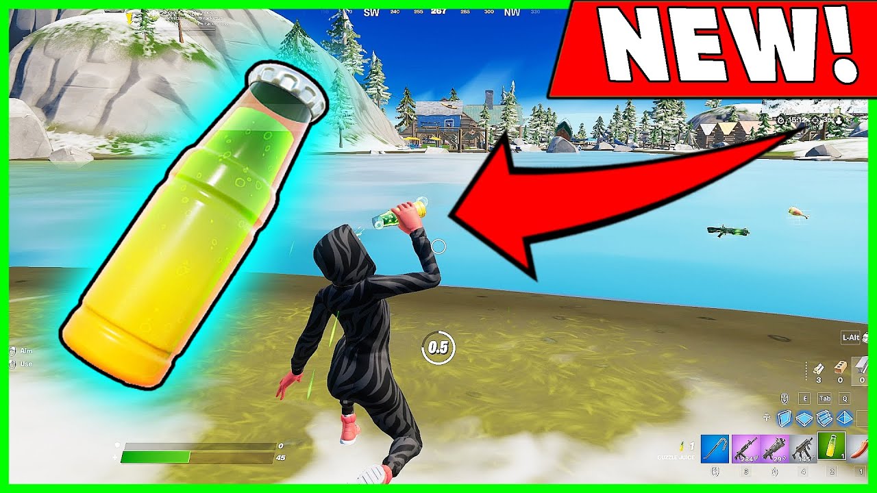 NEW GUZZLE JUICE IN FORTNITE CHAPTER 3 !! Health back to 100! - YouTube