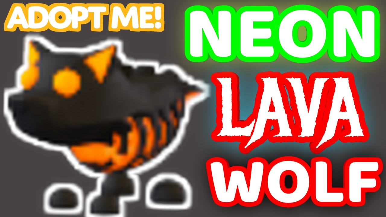 MAKING NEON LAVA WOLF IN ADOPT ME! Wolf Box Halloween Update Legendary Pet ! - YouTube
