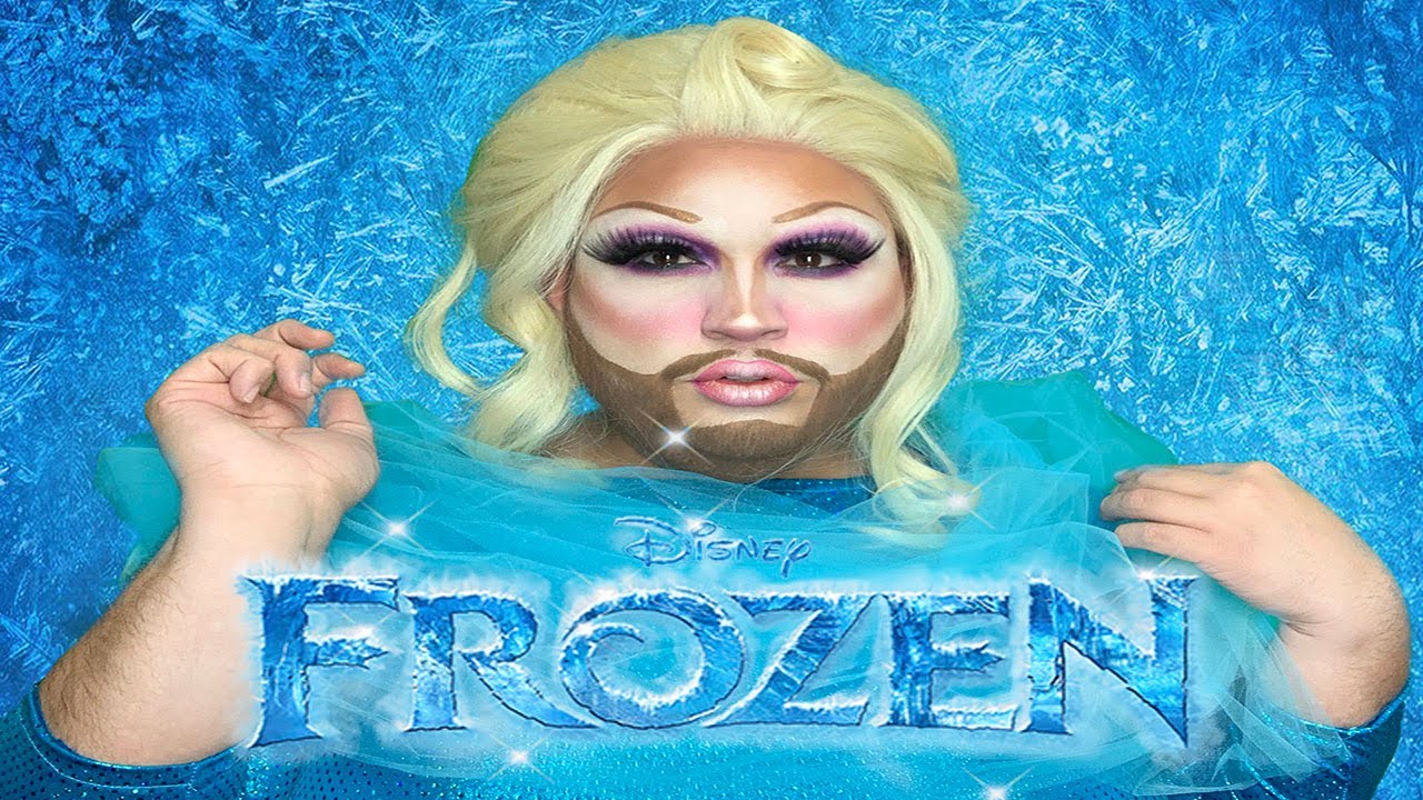 Disney Frozen 2 Elsa Drag Queen Makeup Tutorial - YouTube