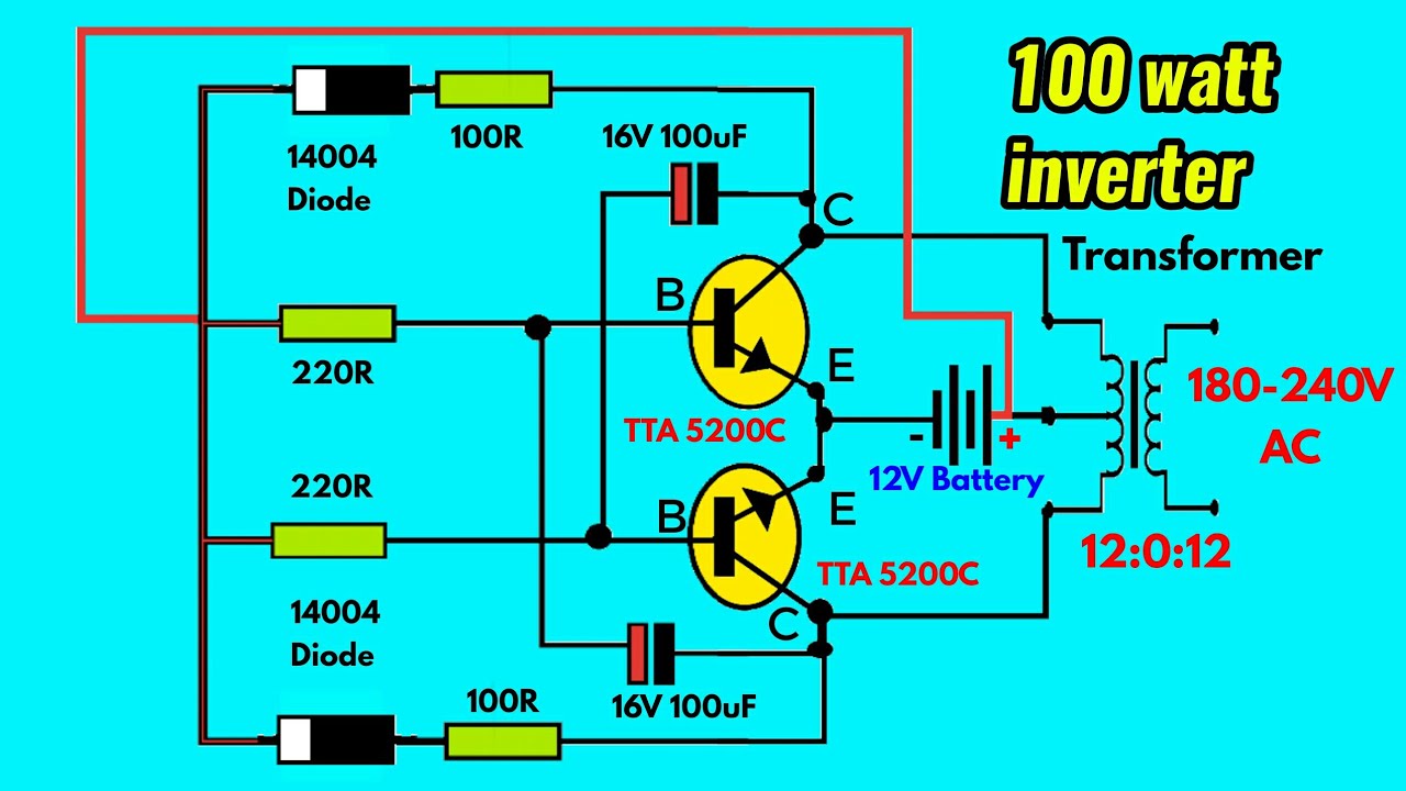 SIMPLE POWERFUL INVERTER MAKING. - YouTube