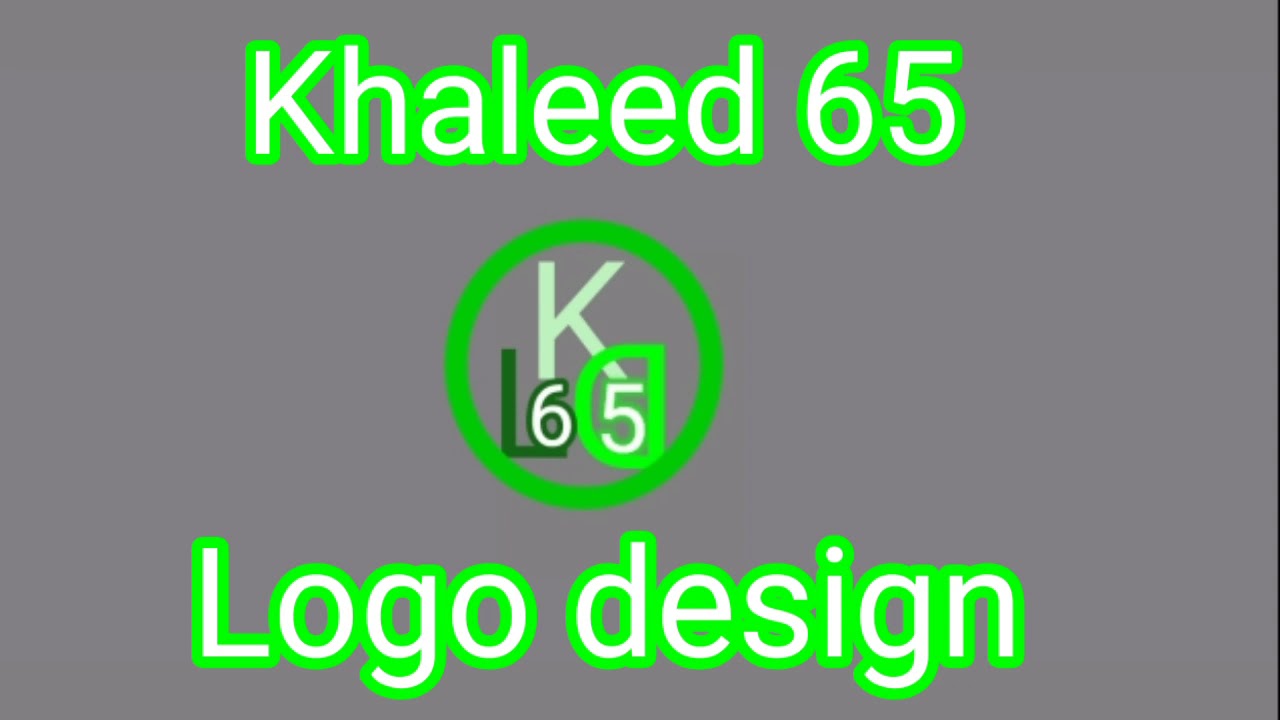 @Khaleed 65 logo design - YouTube